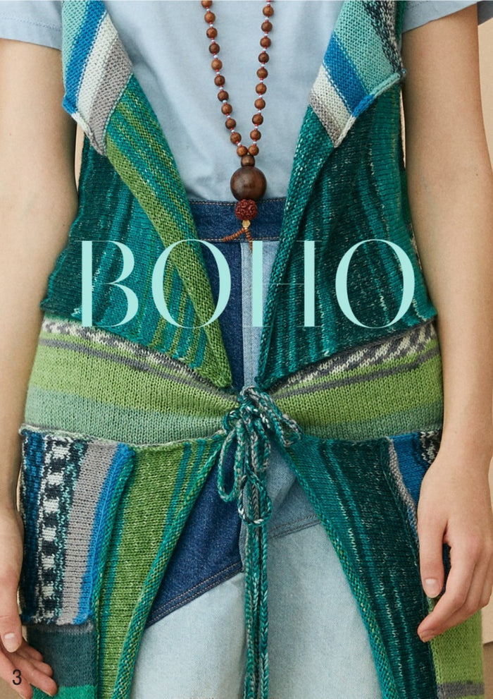 בוהו חוטי צמר צבעוני לסריגת גרביים BOHO DESEN